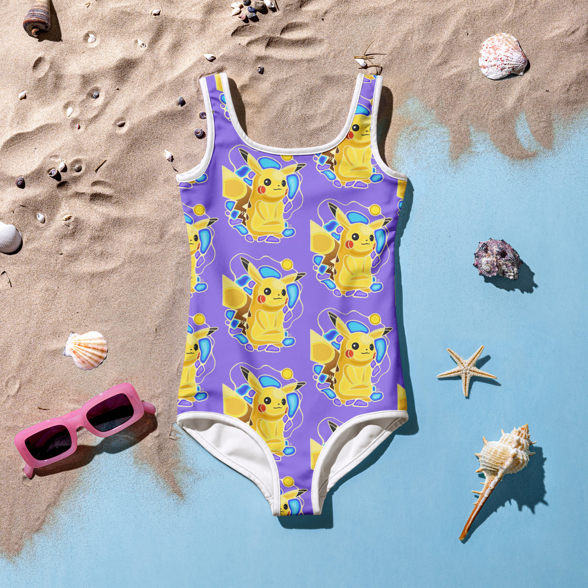 Indigenous Style Pokémon Design Kids Swimsuit – Abenaki to Zuni